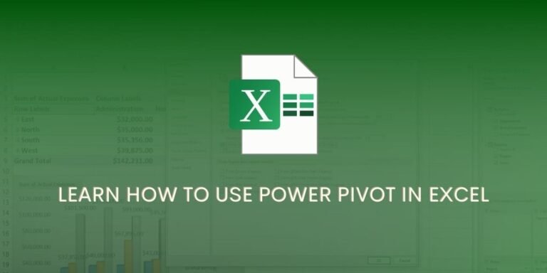 Microsoft Excel Learn How To Use Power Pivot In Excel Learn New Skills Online With Top